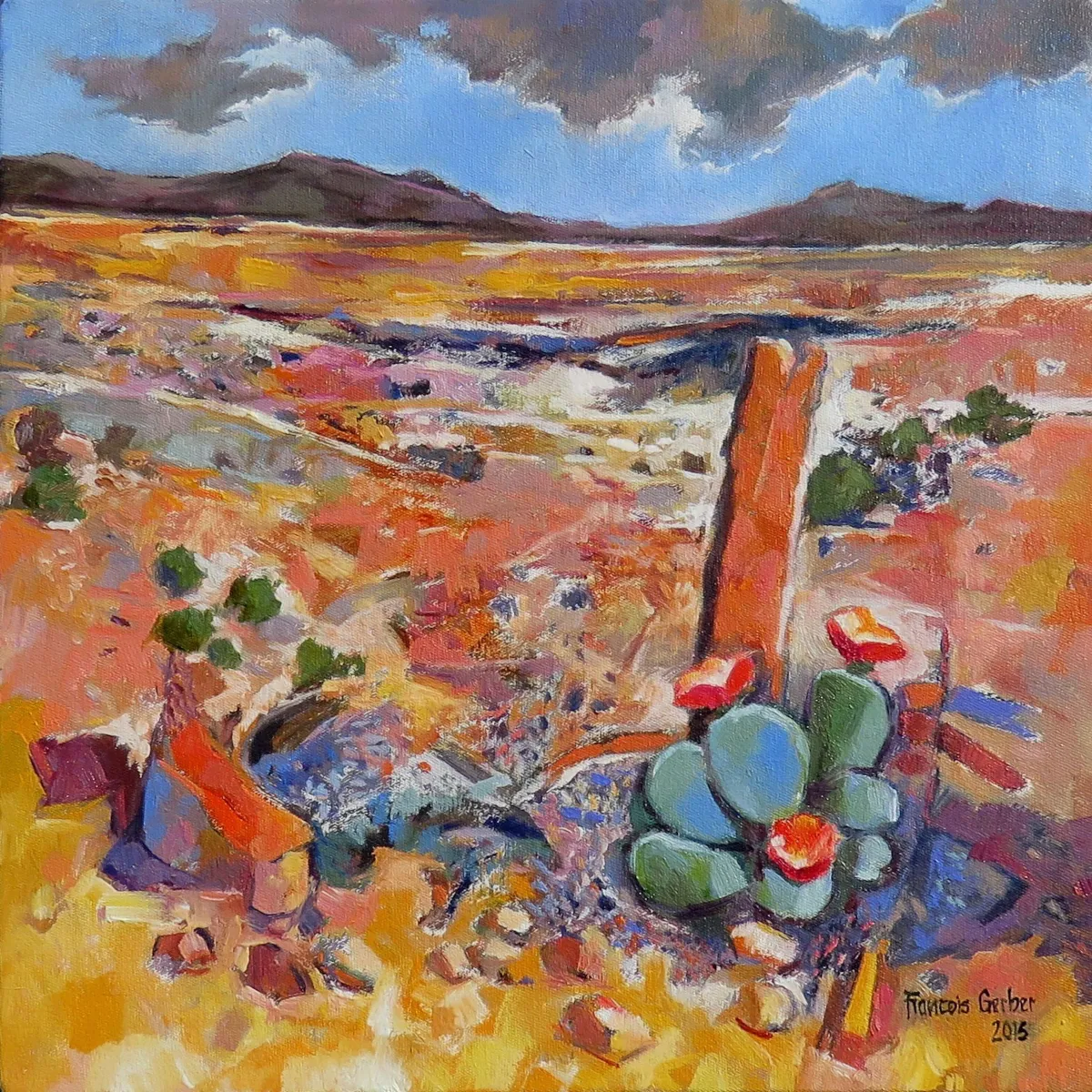 Landscape with Prickly Pears - Robertson Art Gallery