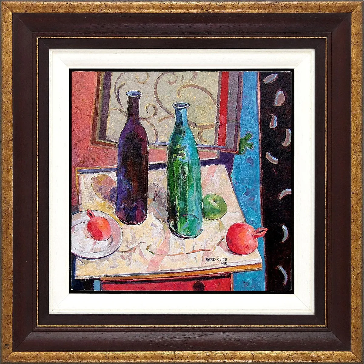Still Life with Bottles - Francois Gerber - Robertson Art Gallery