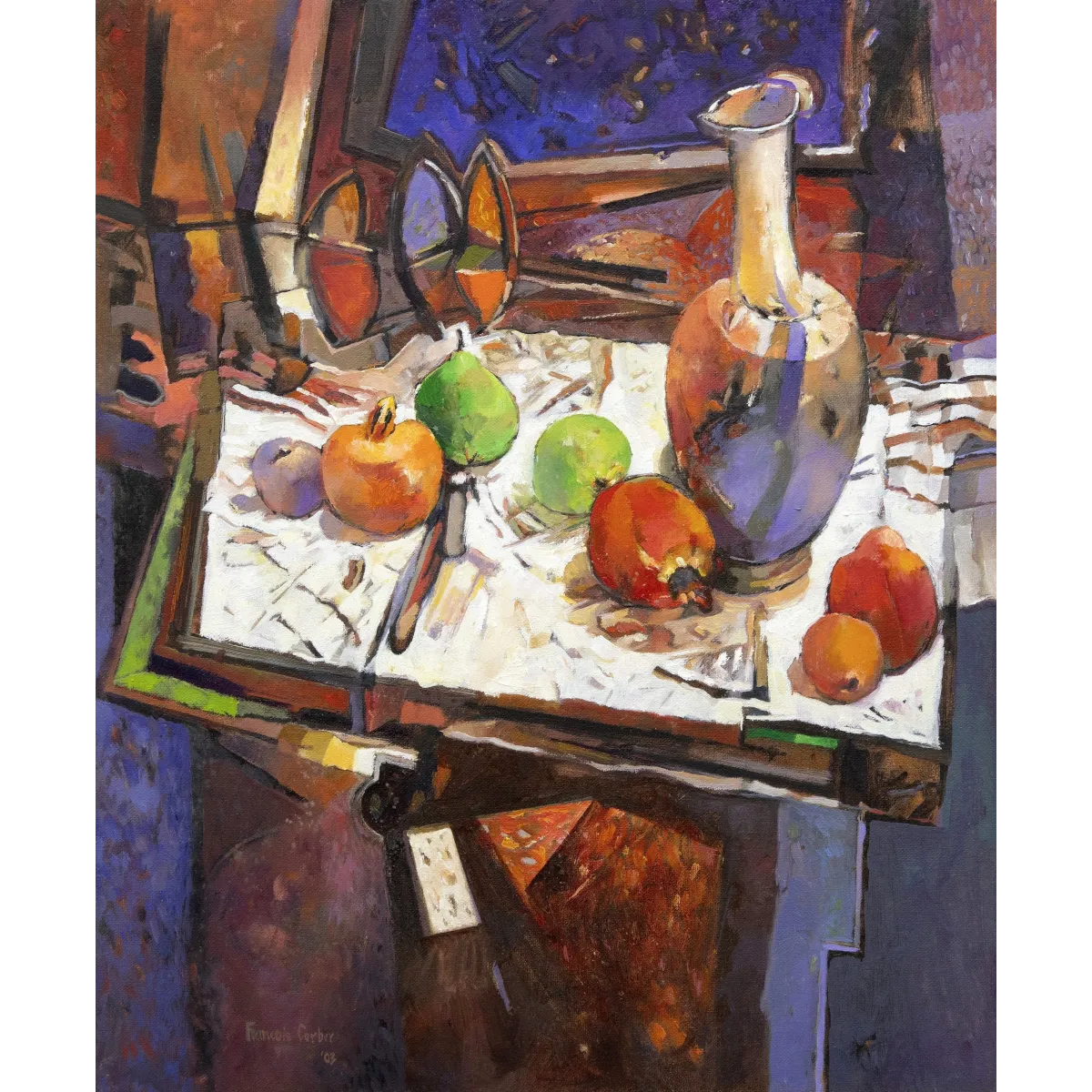 Still Life with Fruit & Jug - Francois Gerber - Robertson Art Gallery